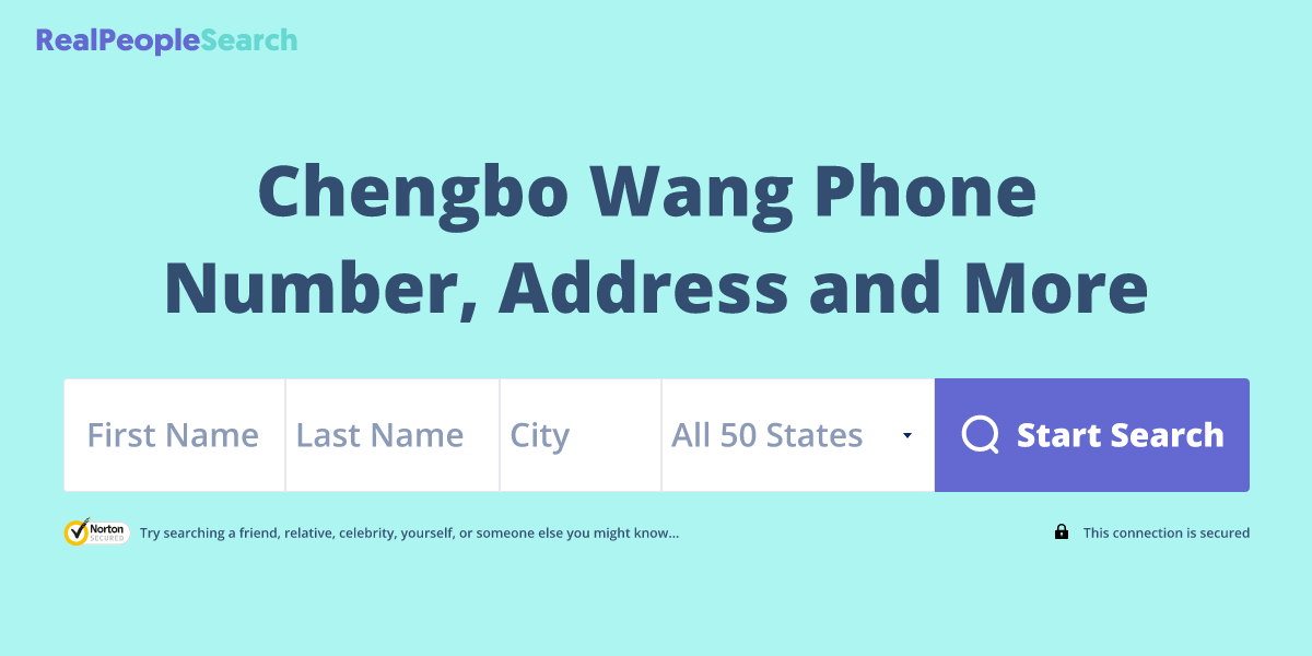 Chengbo Wang Phone Number, Address and More｜ RealPeopleSearch
