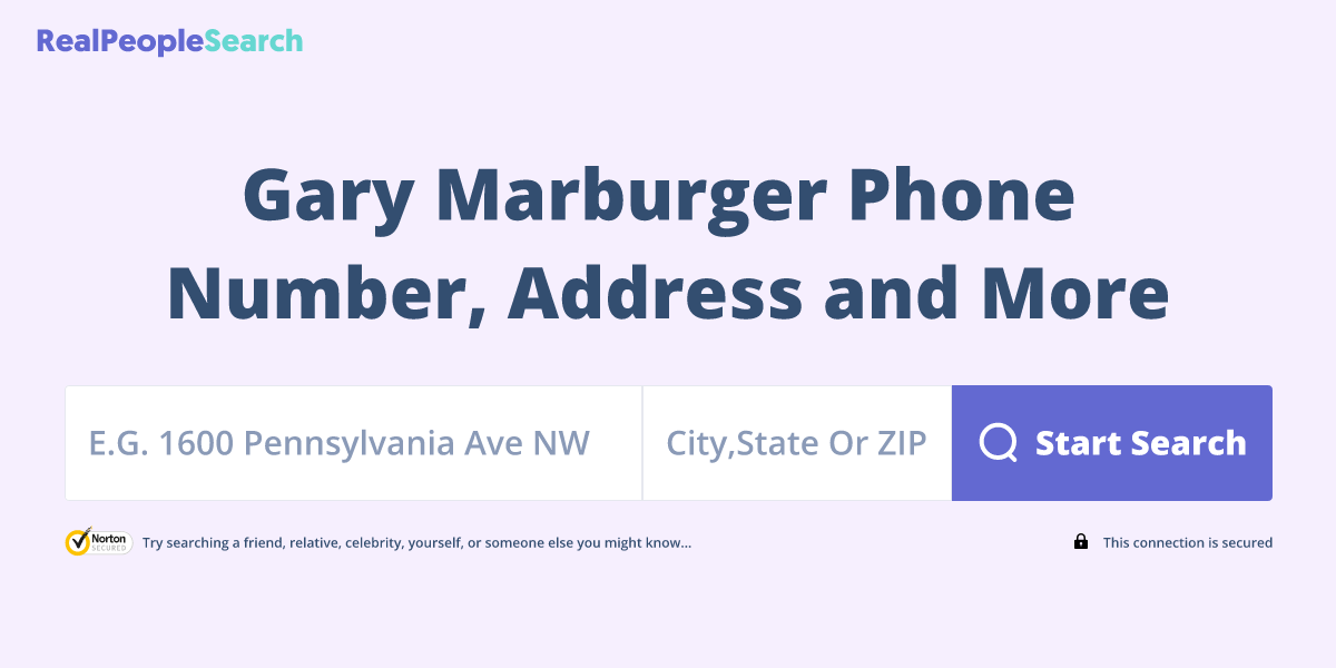 Gary Marburger Phone Number, Address and More｜ RealPeopleSearch