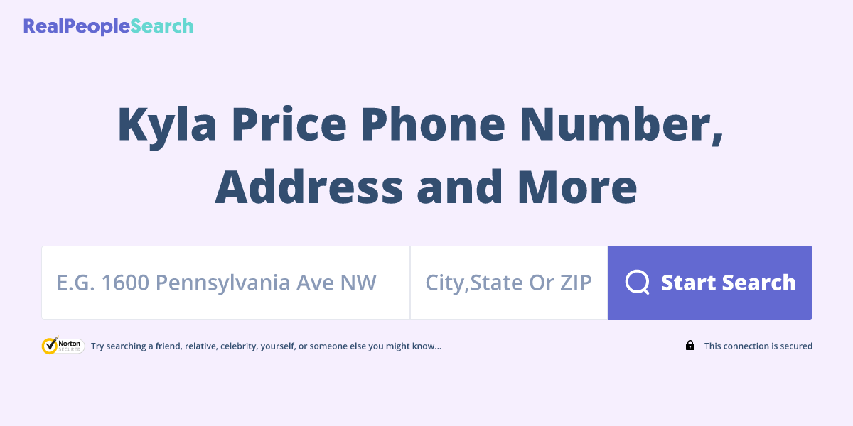 Kyla Price Phone Number, Address and More｜ RealPeopleSearch