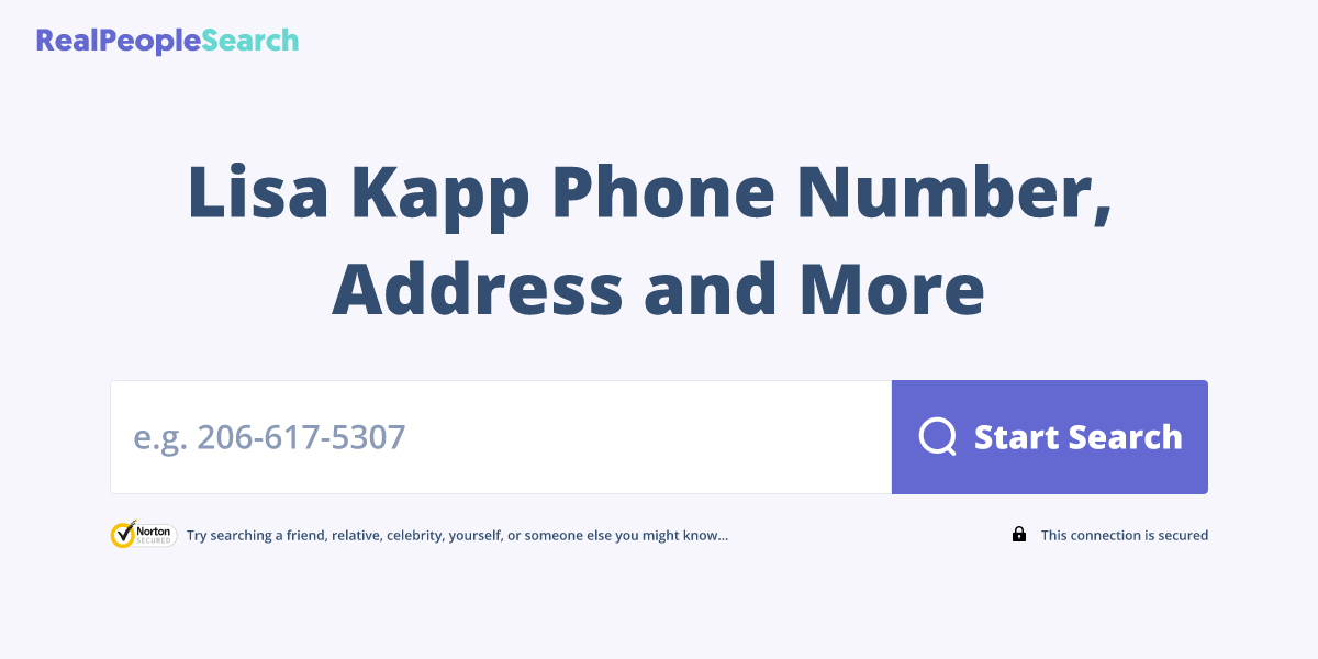 Lisa Kapp Phone Number, Address and More｜ RealPeopleSearch