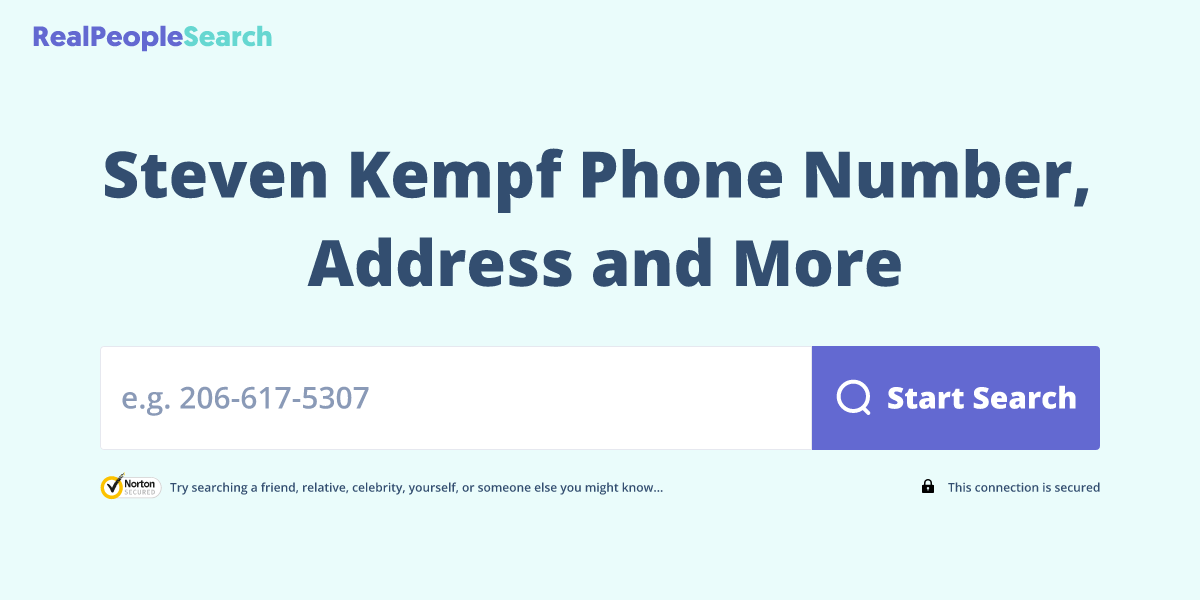 Steven Kempf Phone Number, Address and More｜ RealPeopleSearch