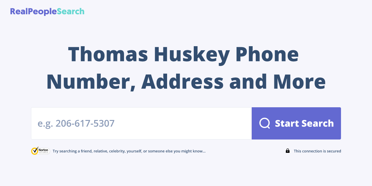 Thomas Huskey Phone Number, Address and More｜ RealPeopleSearch